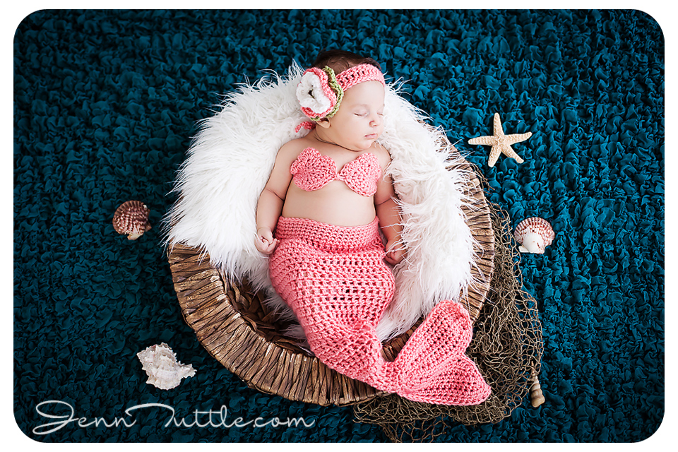 Sweetest Little Mermaid: Southern California Newborn Photographer ...